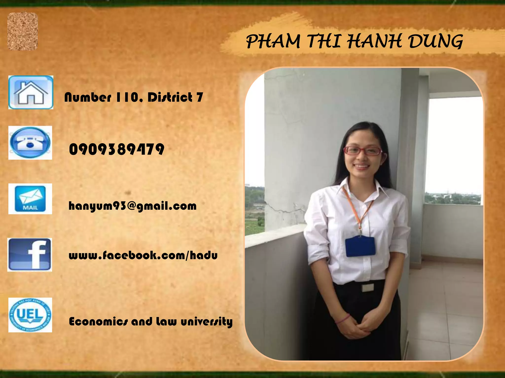 Cv presentation pham thihanhdung | PPTX