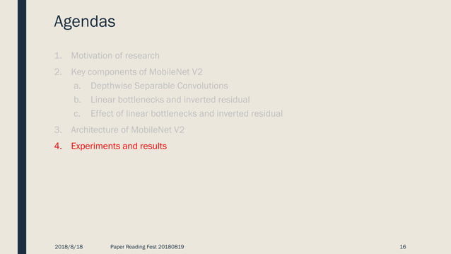 CVPR 2018 Paper Reading MobileNet V2 | PDF