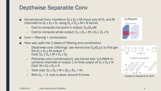 CVPR 2018 Paper Reading MobileNet V2 | PDF