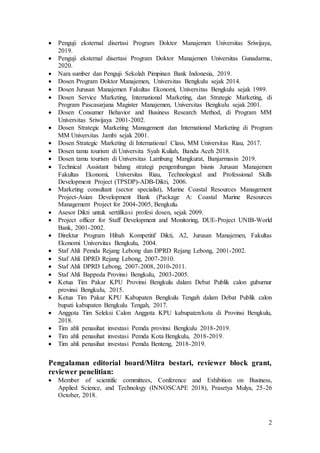 Cv prof Lizar Alfansi 2020 (1) | PDF