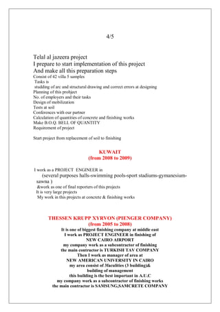 Cv project manager (2) | PDF
