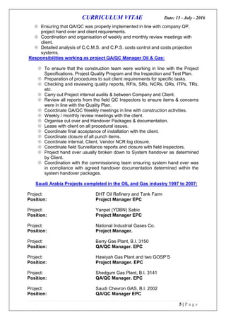 Cv qa qc 15th july m | PDF