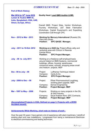 Cv qa qc 15th july m | PDF