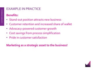 Creating an experience worth raving about | PPT