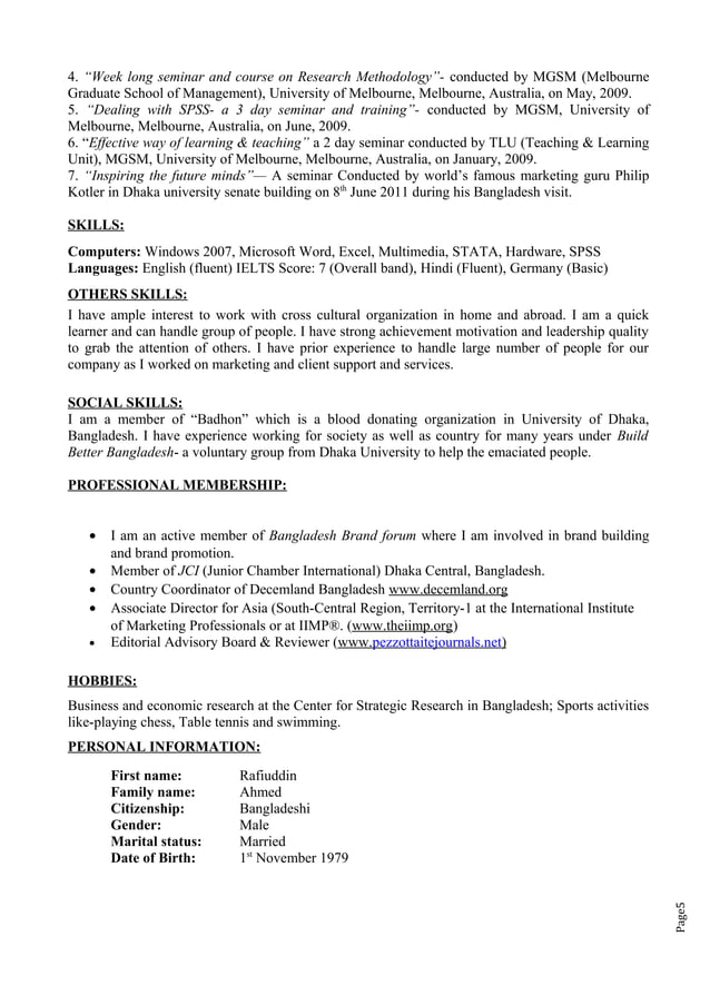 Cv Rafiuddin Ahmed | DOC