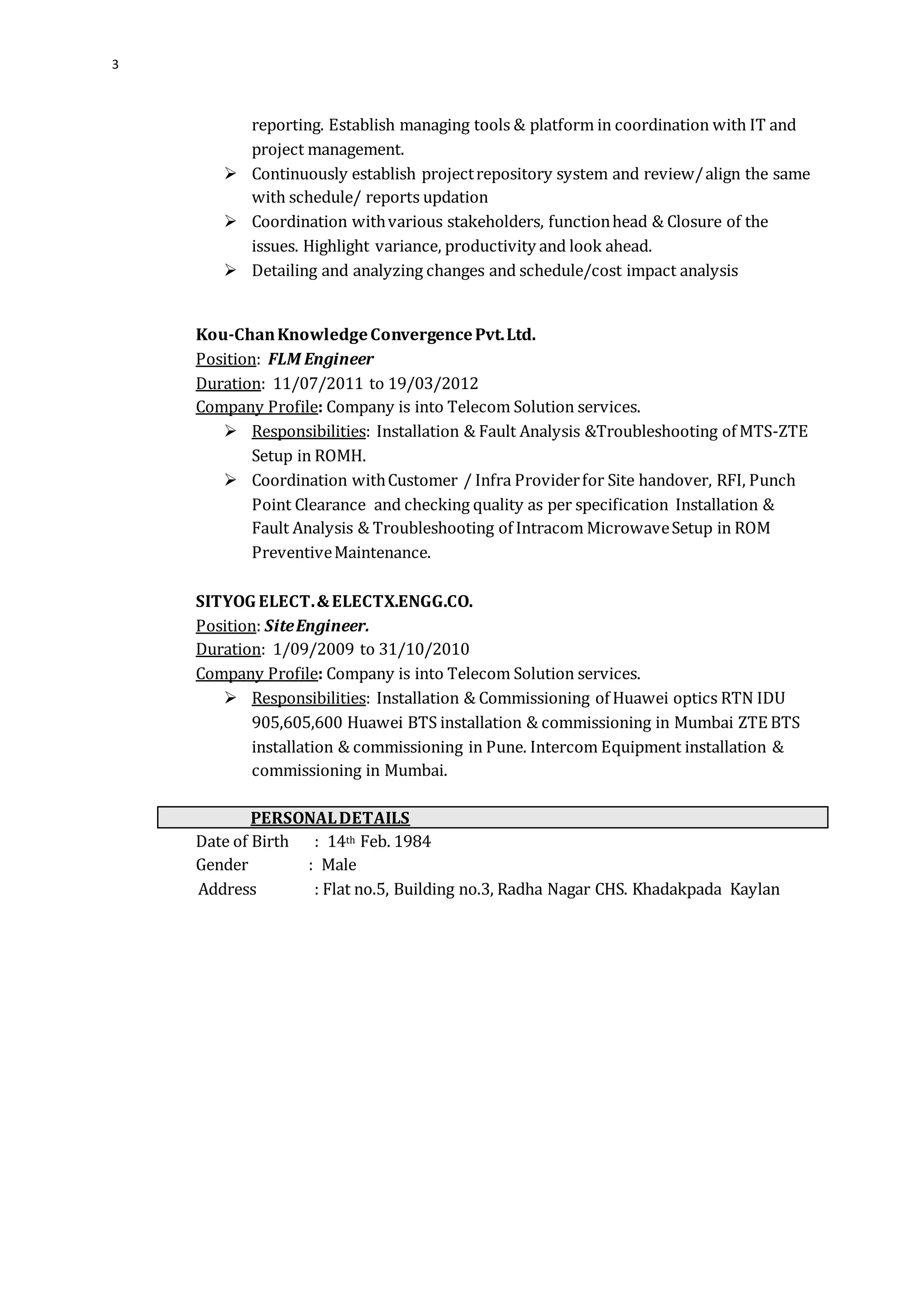 Cv rahul meshram 2 | PDF