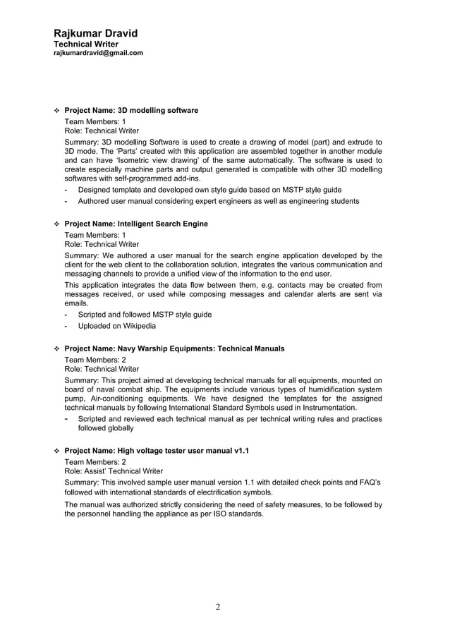 Profile Rajkumar | DOC | Computer Software and Applications | Computing