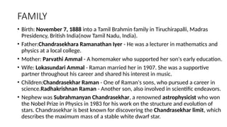 c v raman :the father of raman effect and his scientific journey .pptx ...