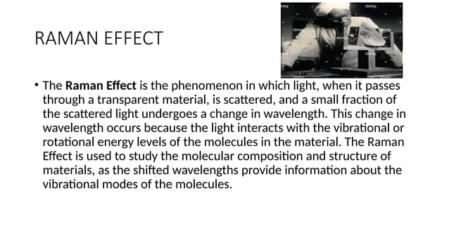 c v raman :the father of raman effect and his scientific journey .pptx | Free Download