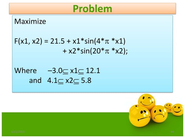 Optimization Using Evolutionary Computing Techniques | PPT