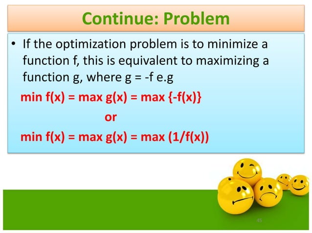Optimization Using Evolutionary Computing Techniques | PPT