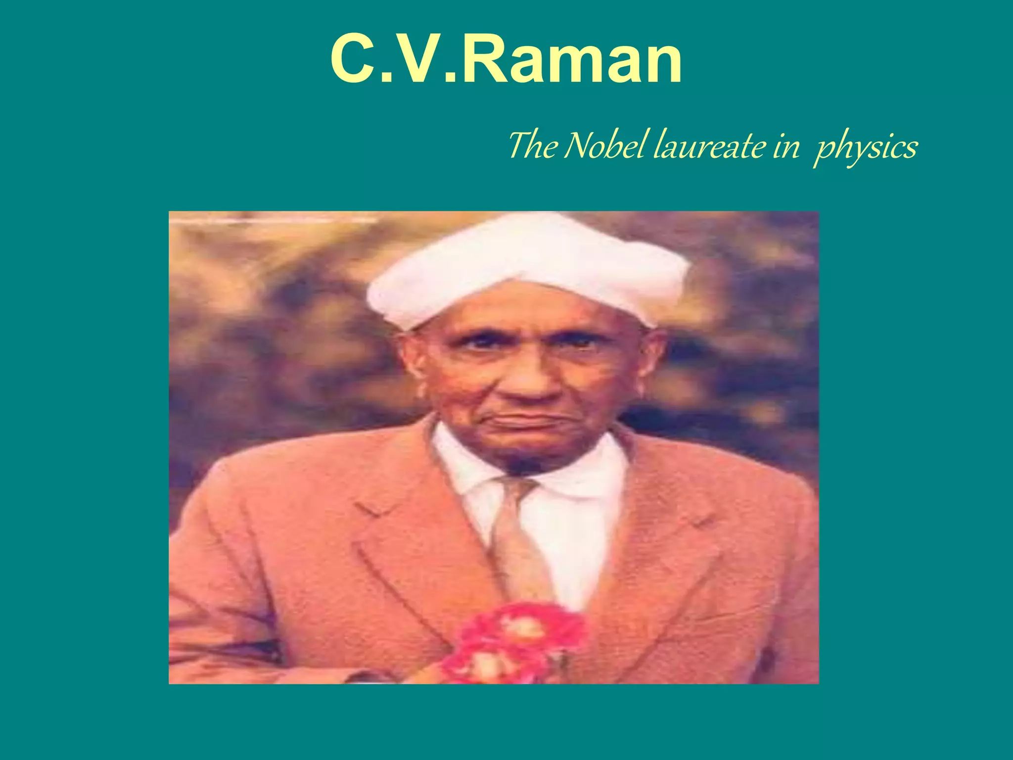 Cv Raman | PPTX