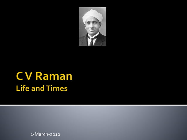 C v raman | PPTX