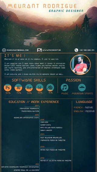 Cv Graphic Meurant Rodrigue | PDF