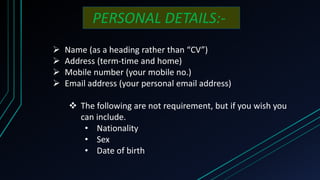Cv record | PPTX