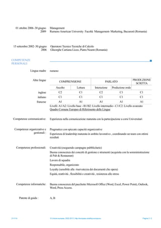 Cv refacut | PDF