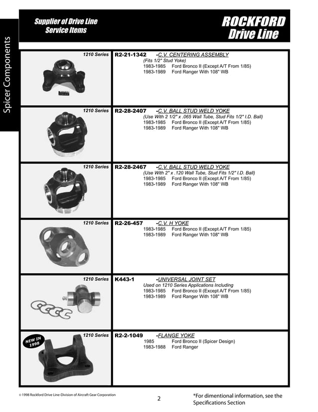 Cv repair spicer | PDF | Commercial Trucks | Auto Body Styles
