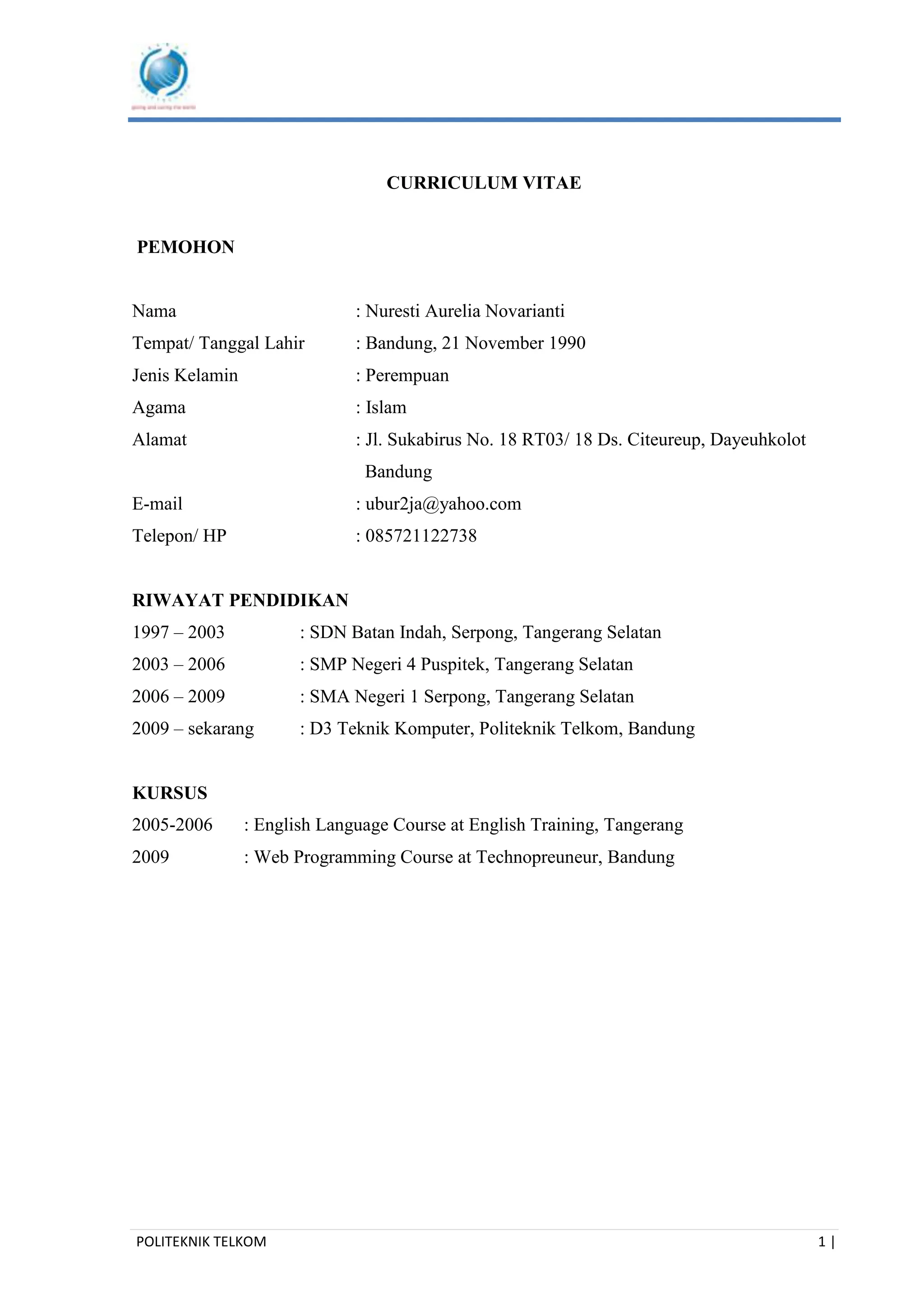 Curriculum Vitae | DOCX