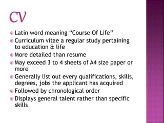 Cv resume | PPTX