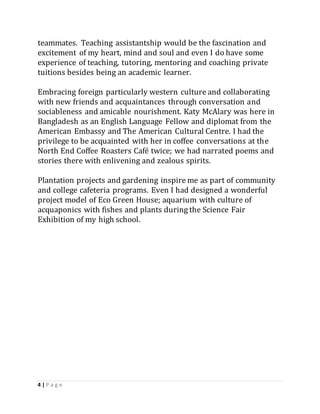 Cv resume and personal thesis statement | DOCX