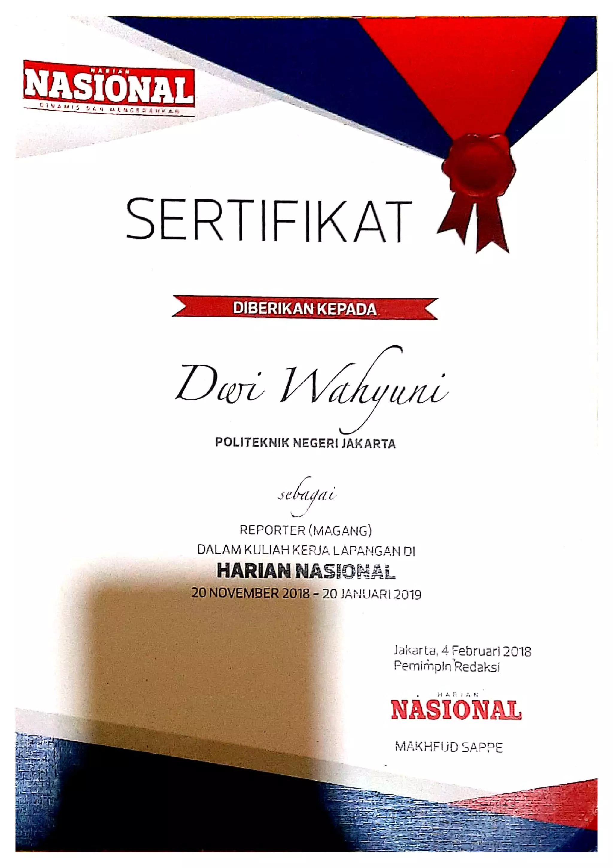 CV & PROTFOLIO DWI WAHYUNI | PDF