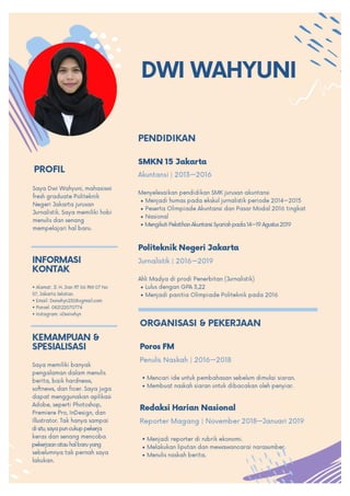 CV & PROTFOLIO DWI WAHYUNI | PDF