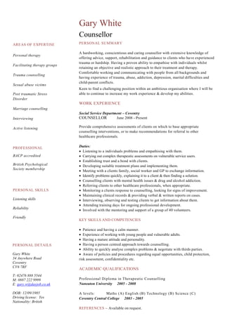 Cv resume samples | PDF