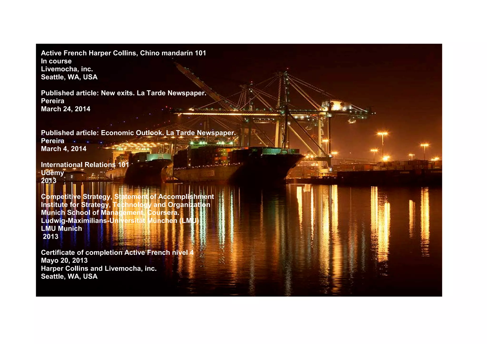 Cv Ricardo Mora Castaño english | PDF