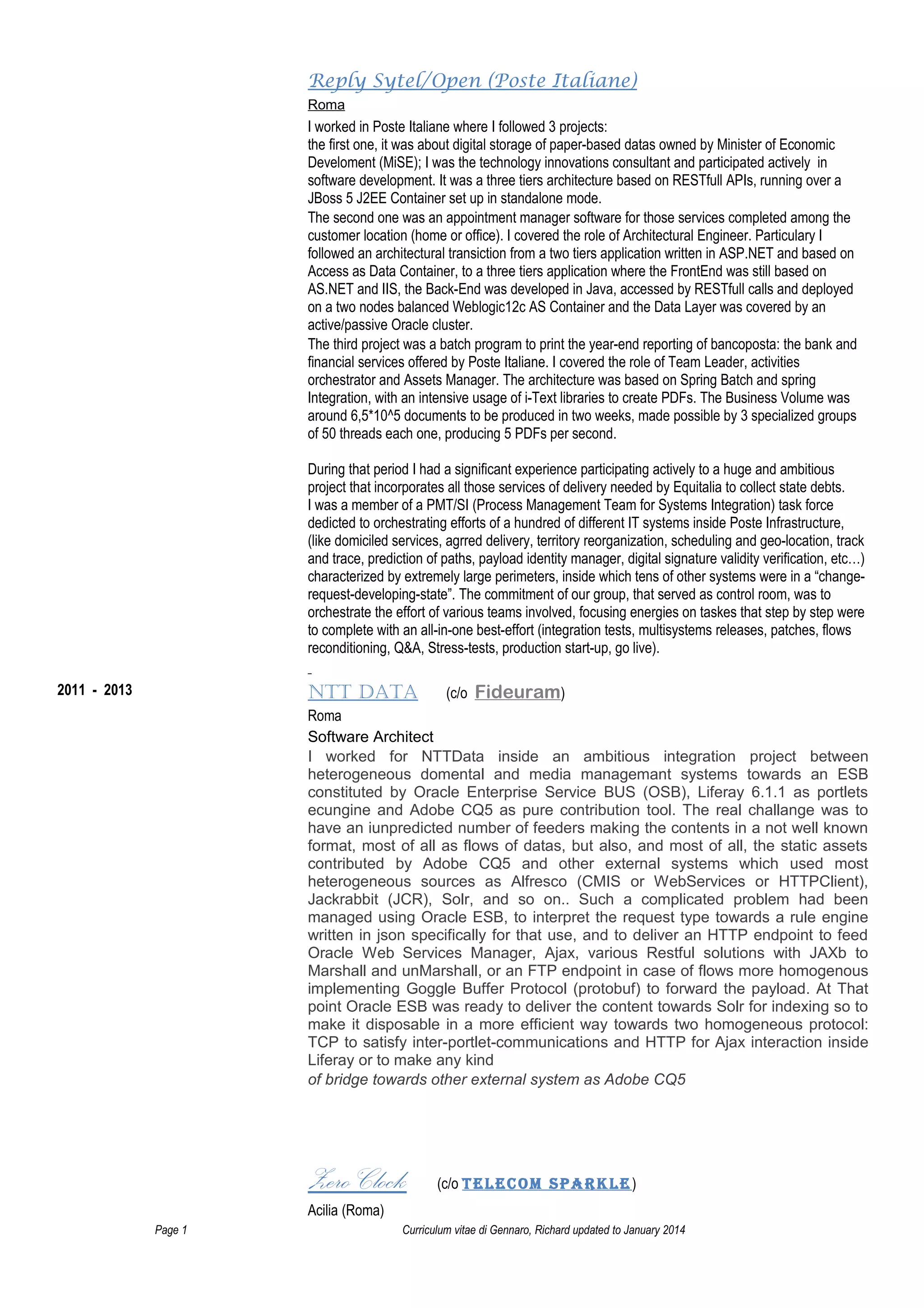 Cv richard gennaro 2014-europeo_last_en | DOC