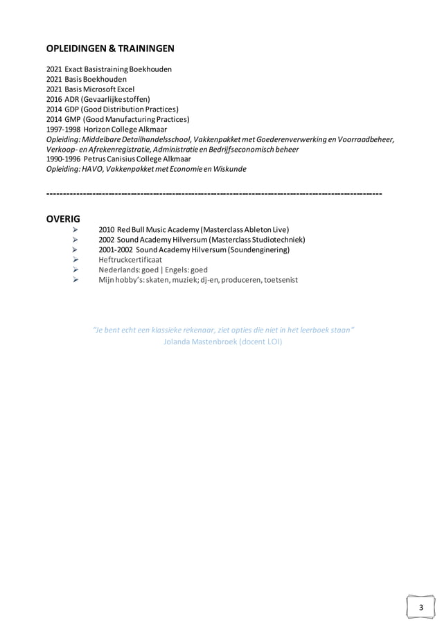 Cv rico goudsblom | PDF