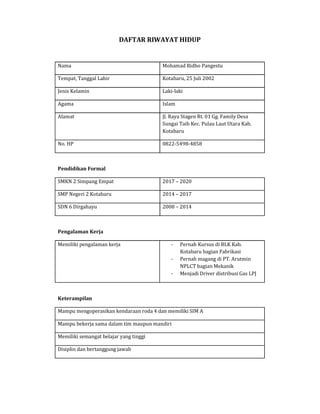 Daftar Pengalaman kerja CV Ridho pdf.pdf
