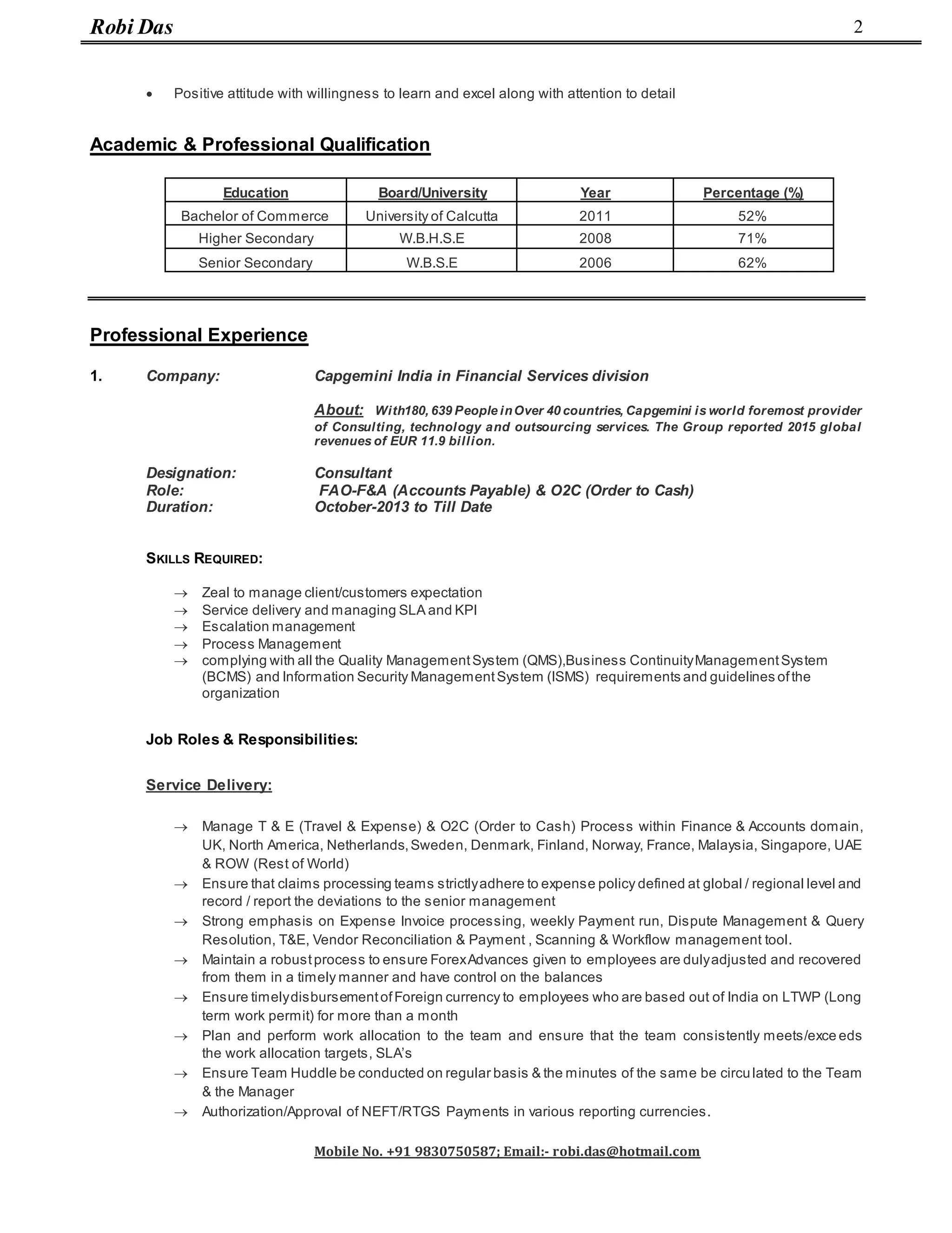 Cv robi bcom_6 yrs | DOCX