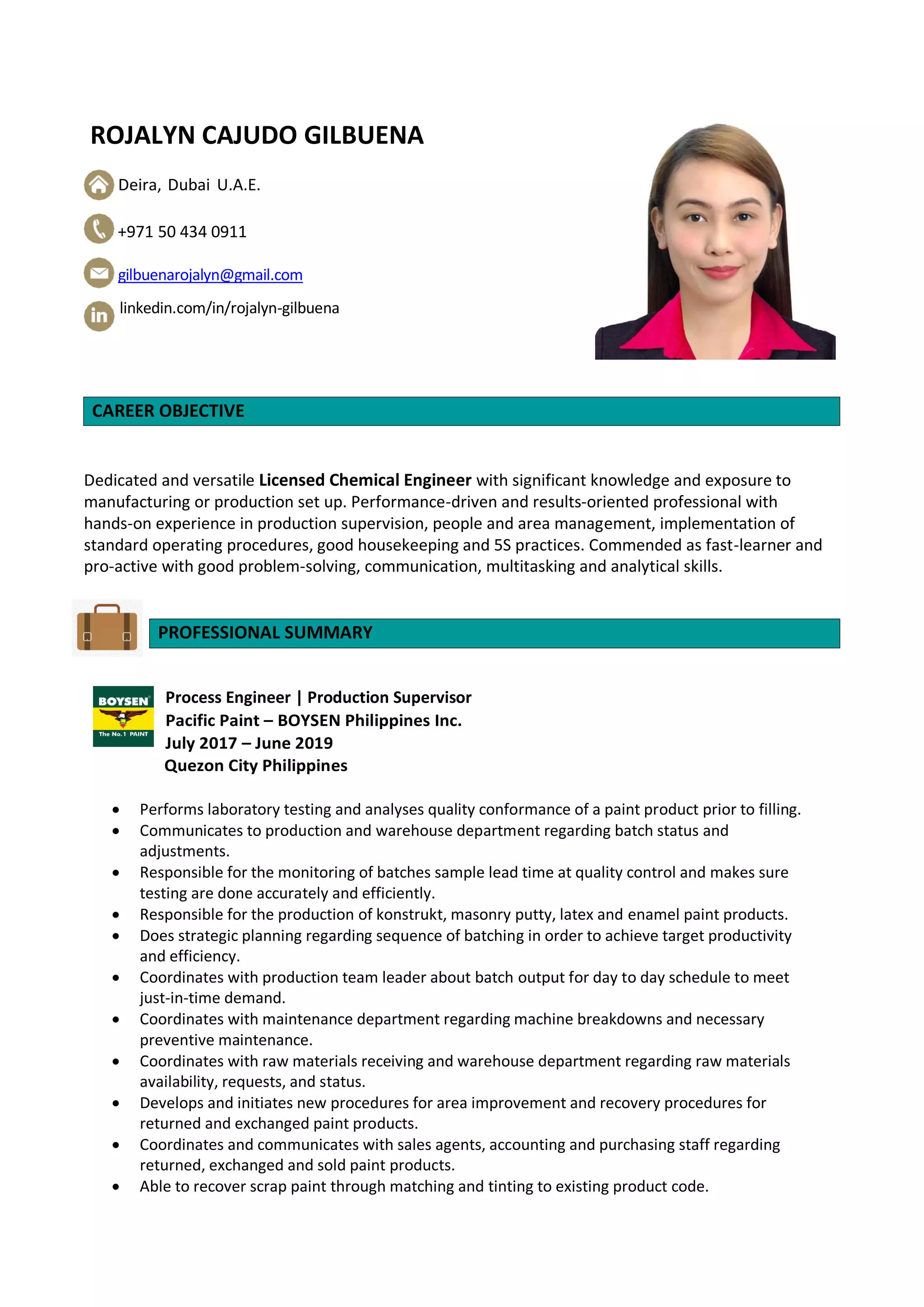 Cv rojalyn gilbuena 2019 | PDF | Business | Business and Finance