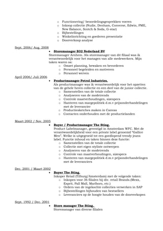 Cv ronald badenbroek | PDF