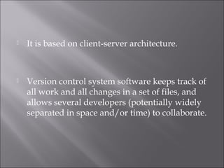 Concurrent Version Systems | PPT