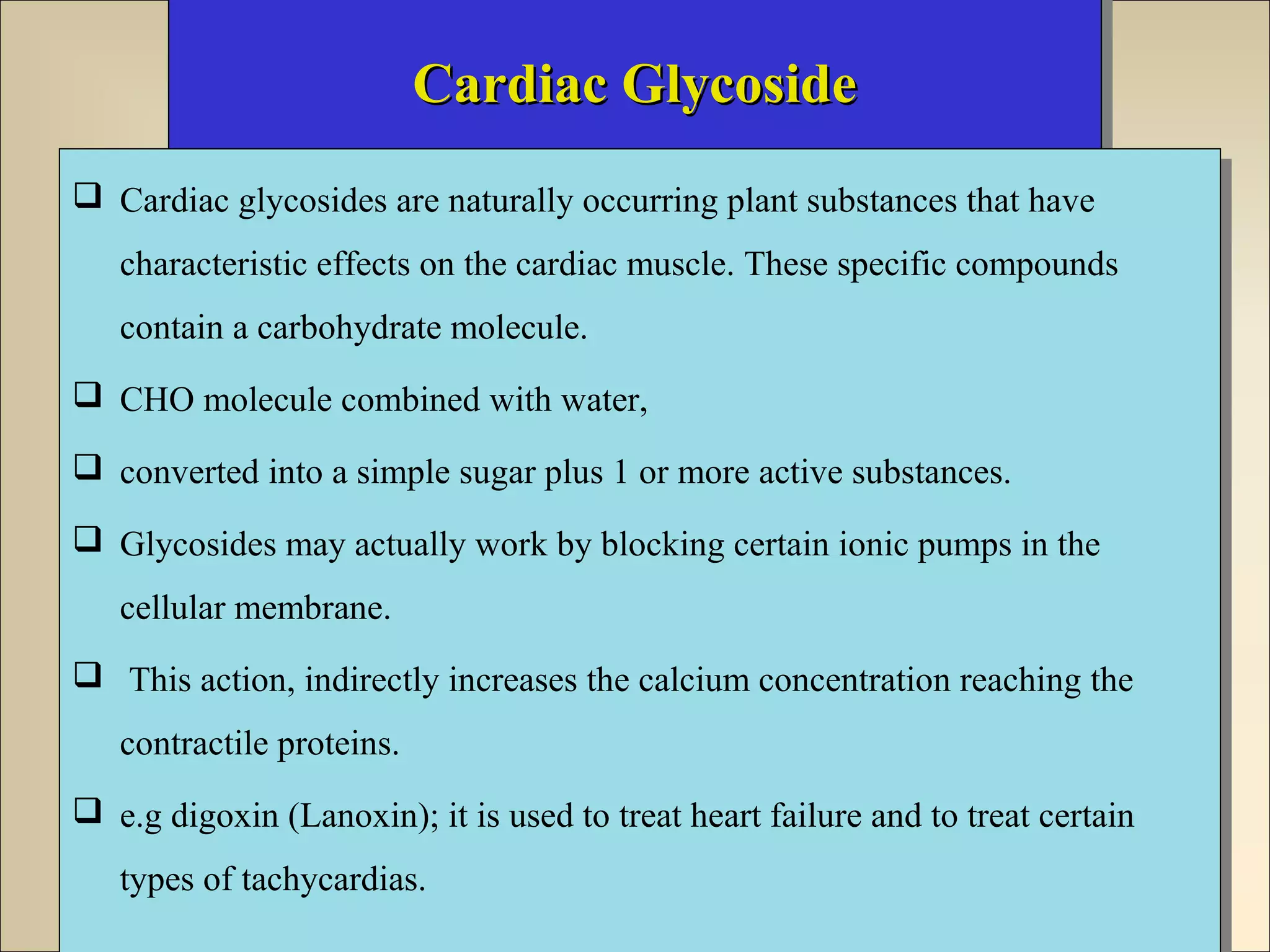 Cardiovascular system Pharmacology | PPT