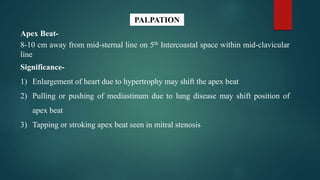 CARDIOVASCULAR SYSTEMIC EXAMINATION | PPTX