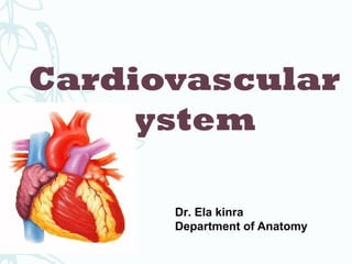 cardiovascular system presentation by Dr Ela | PPT