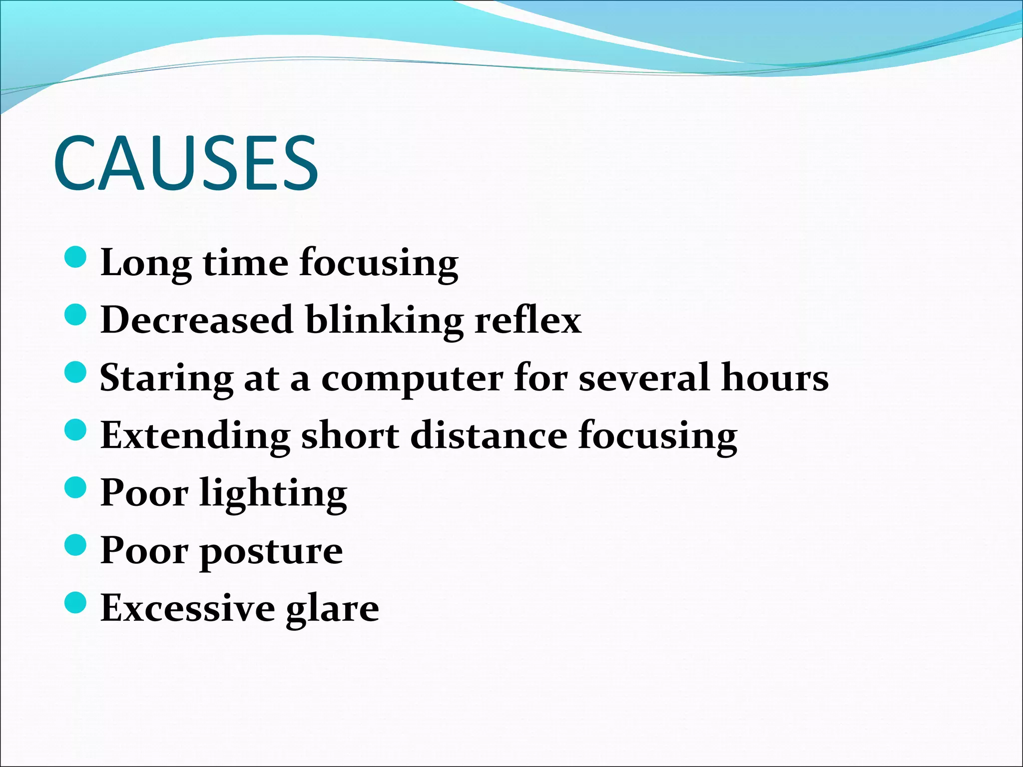 Computer Vision Syndrome Ppt