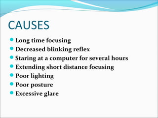 Computer Vision Syndrome | PPT