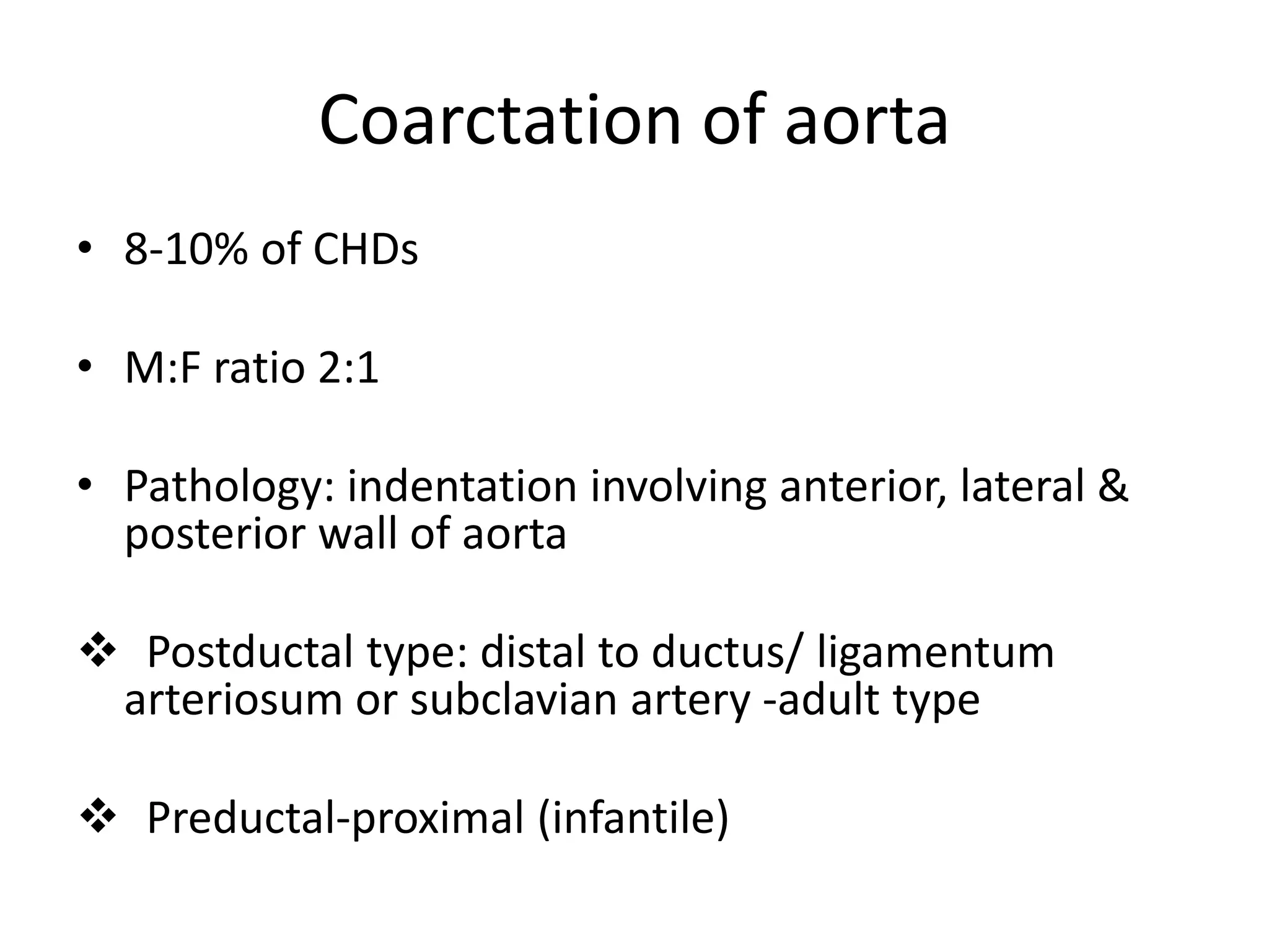 Coarctation of Aorta | PPTX