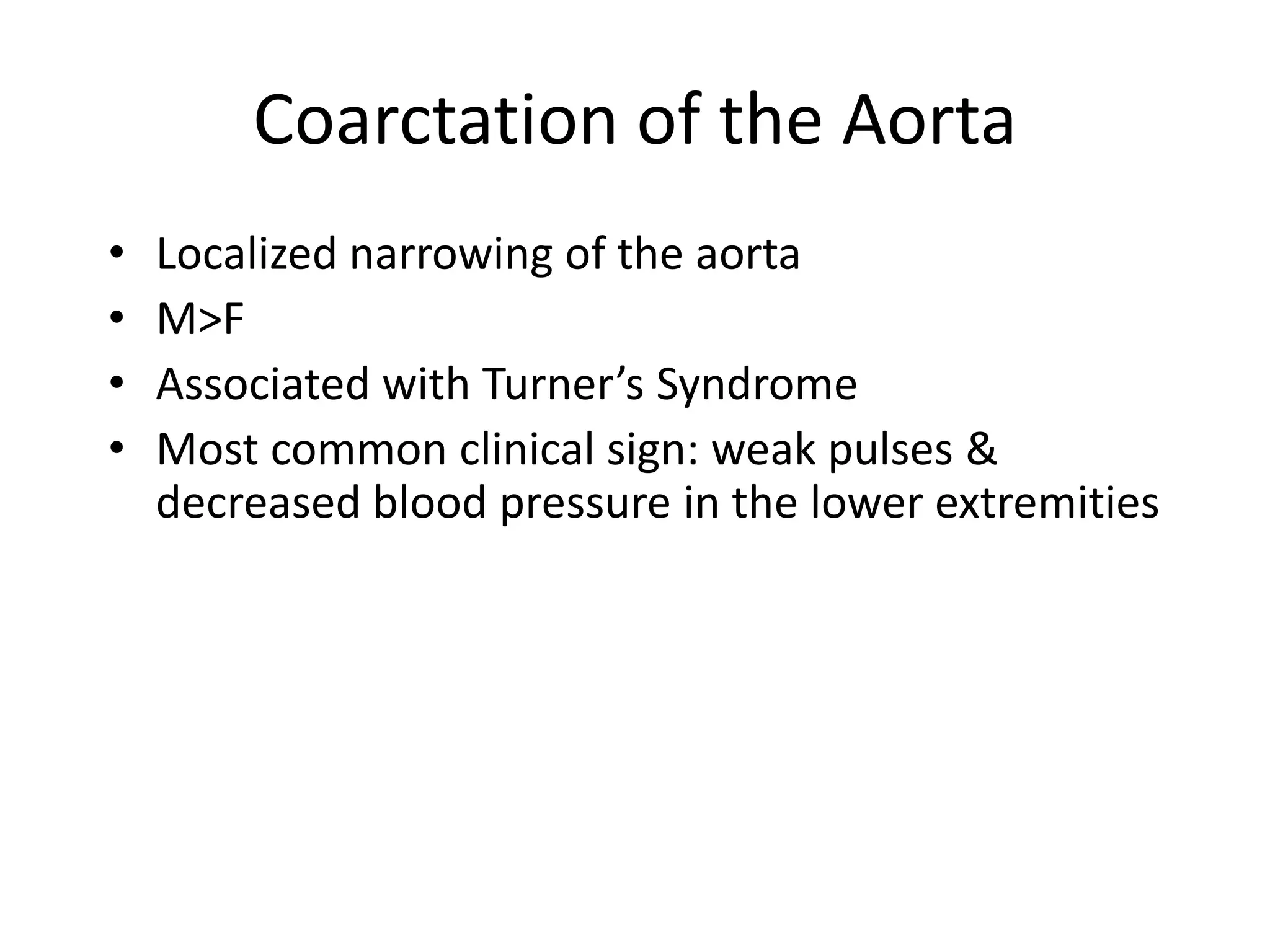 Coarctation of Aorta | PPTX