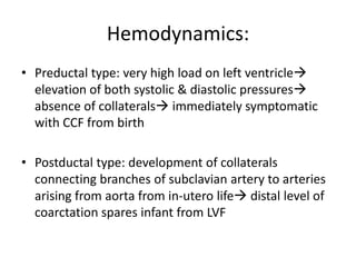 Coarctation of Aorta | PPTX