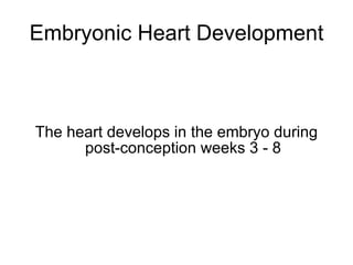 Embrology and Anatomy of Cardiovascular System | PPT