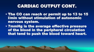 CVS 4 VENOUS RETURN & REGULATION OF CARDIAC OUTPUT.ppt