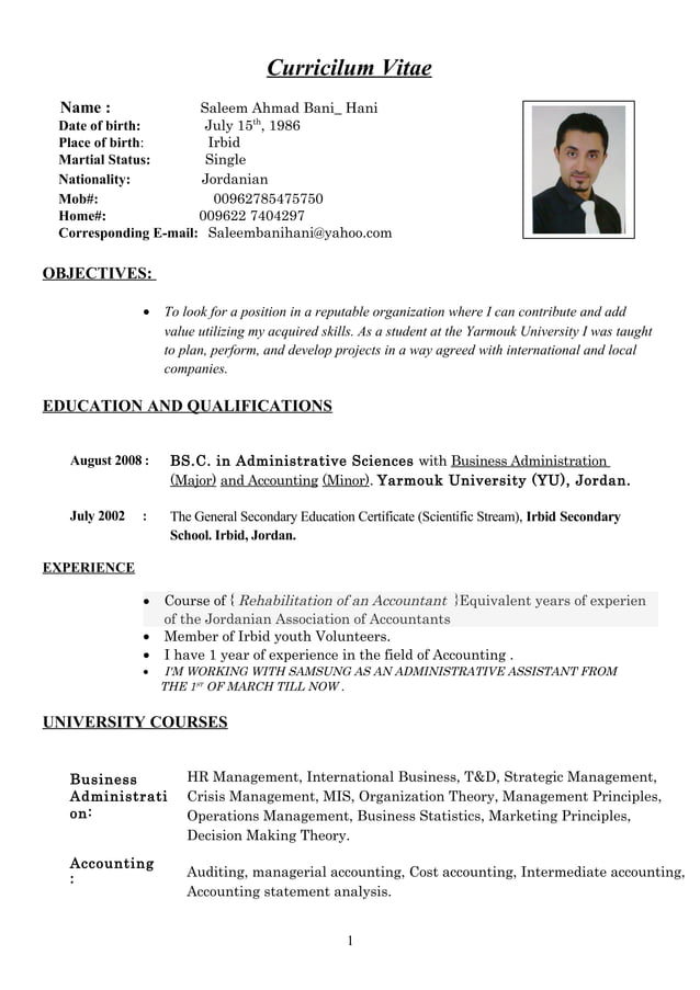 Cv , saleem1 ( | PDF