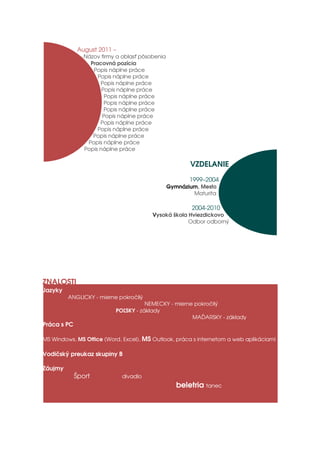 CV sample 2 | PDF