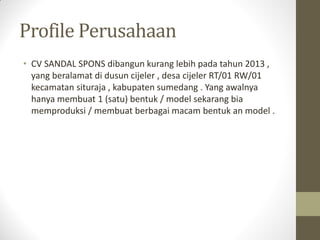 Cv sandal spons | PPT