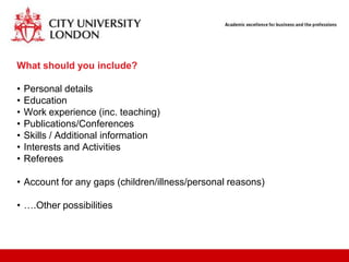 CVs and application forms | PPSX