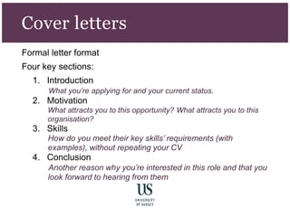 Effective CVs and Application Forms | PPTX